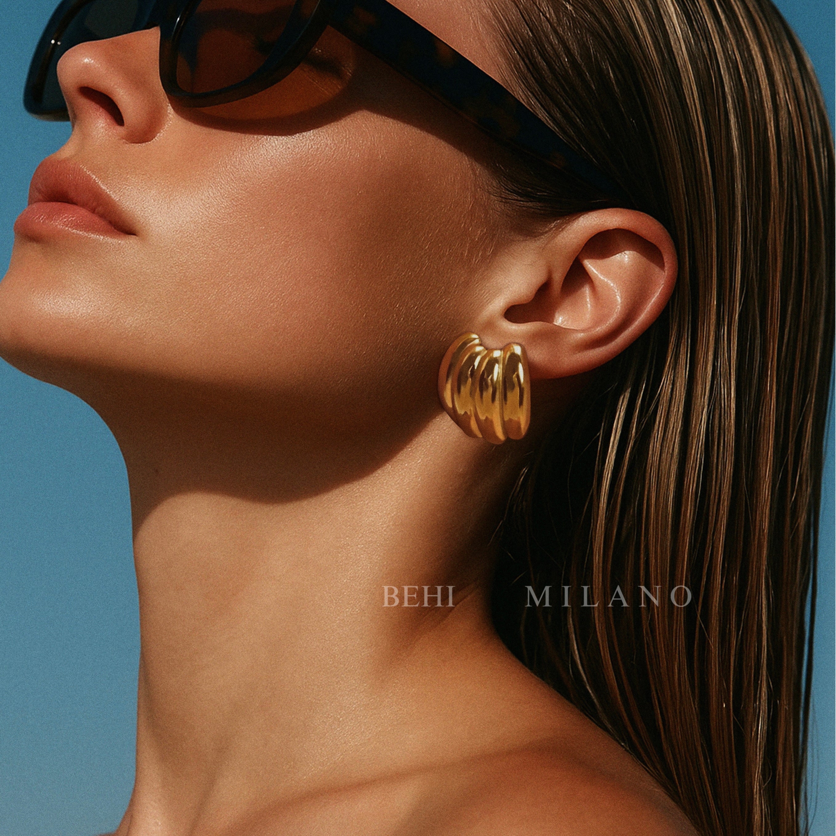 Earrings | BEHI MILANO | 18k Gold Plated & Waterproof
